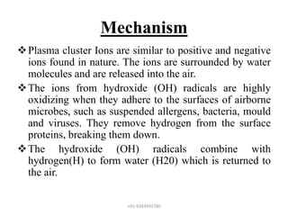 Plasma cluster technology | PPTX | Indoor Environmental Quality | Home ...