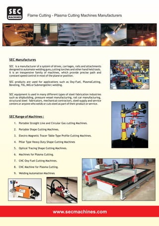 SEC Machines | PDF | Manufacturing Industry | Industries