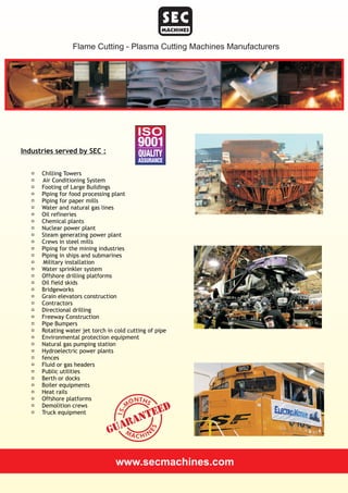 SEC Machines | PDF | Manufacturing Industry | Industries