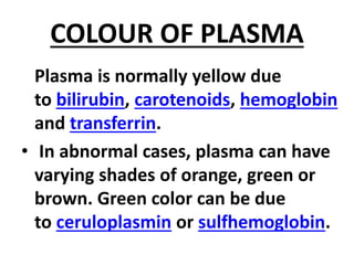 BLOOD PLASMA | PPTX