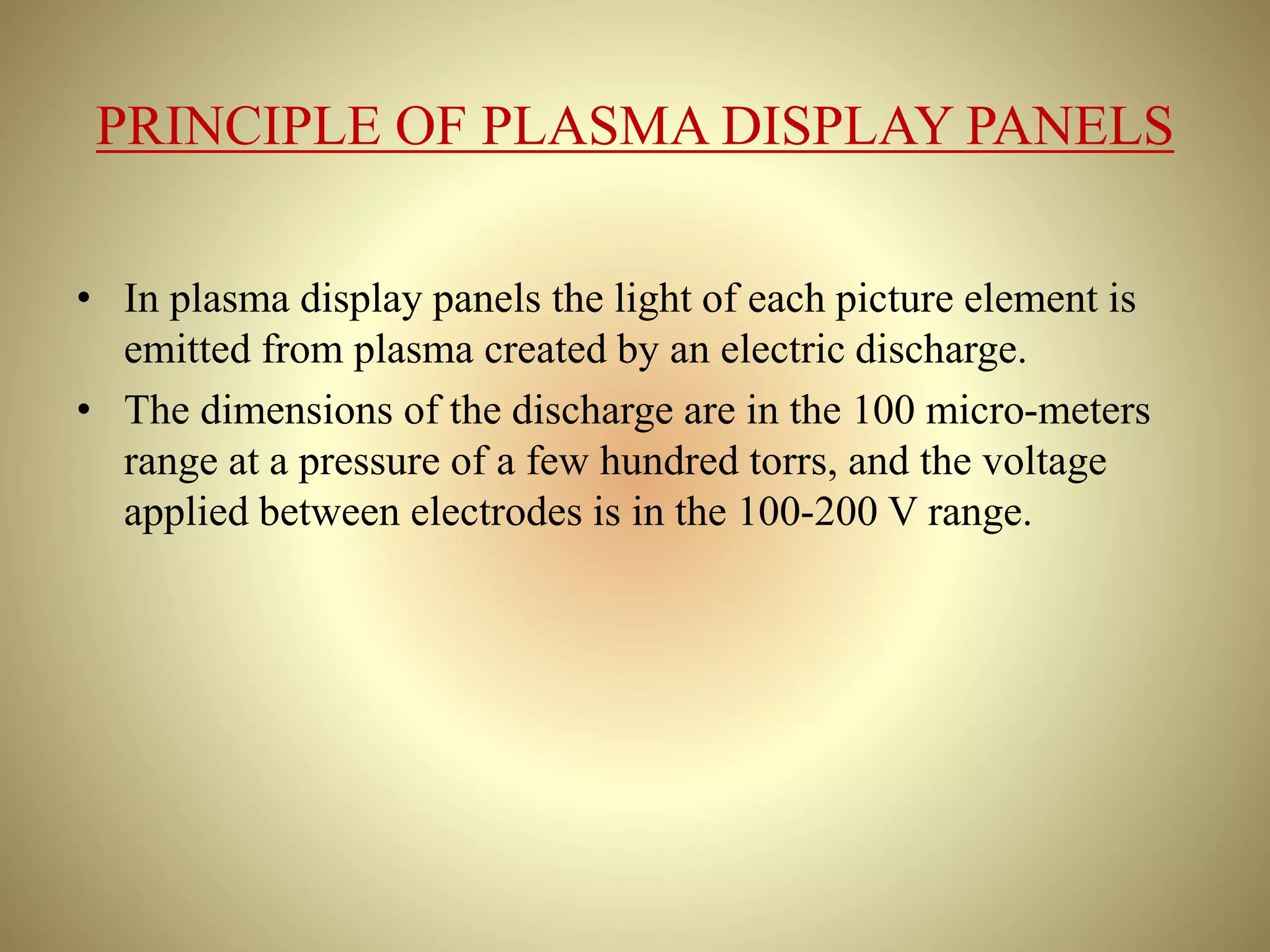 Plasmadisplay ppt | PPTX