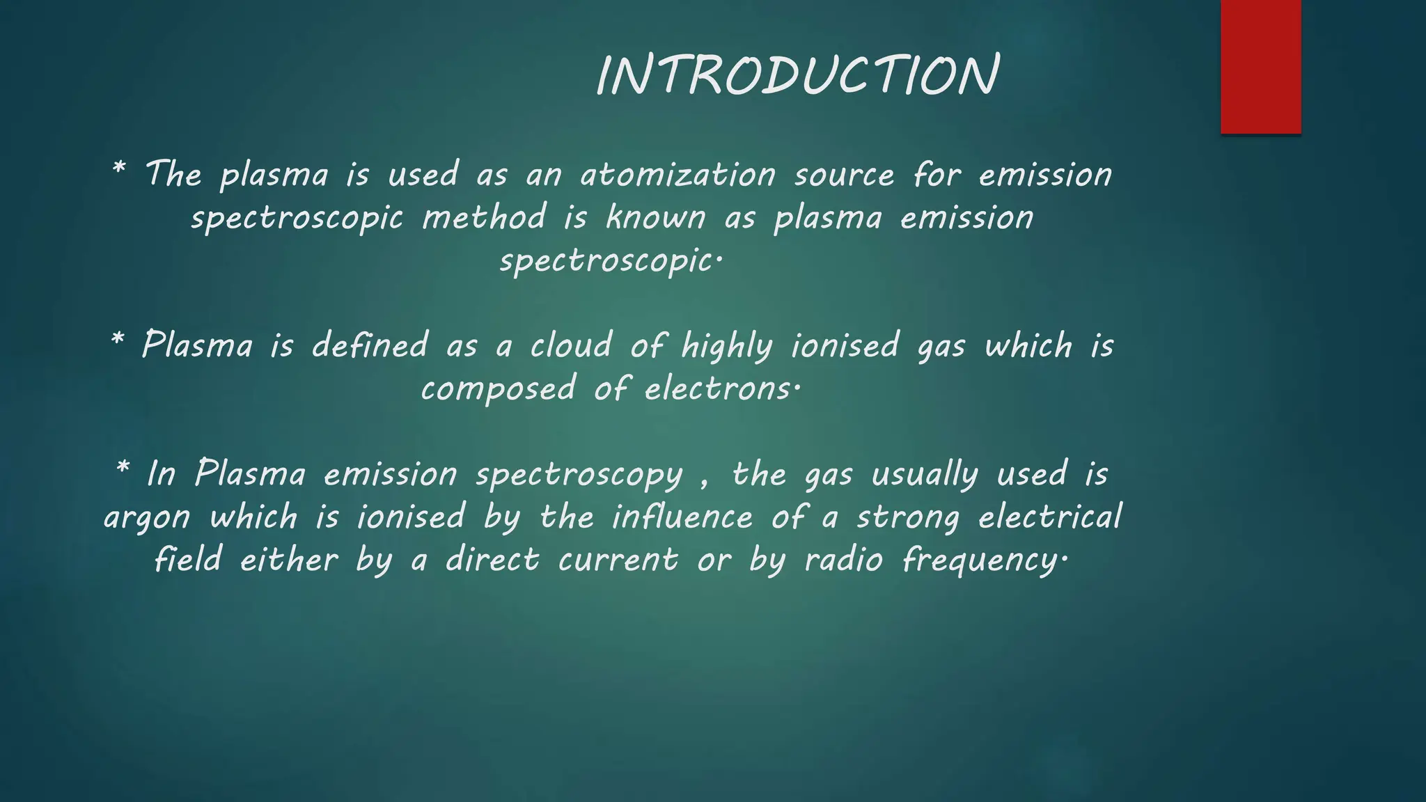 Plasma Emission Spectroscopy...........pptx