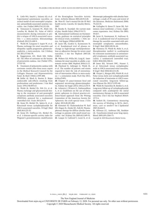 Plasma Exchange and Glucocrticoids.NEJM.pdf | Blood Disorders ...