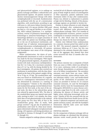 Plasma Exchange and Glucocrticoids.NEJM.pdf | Blood Disorders ...