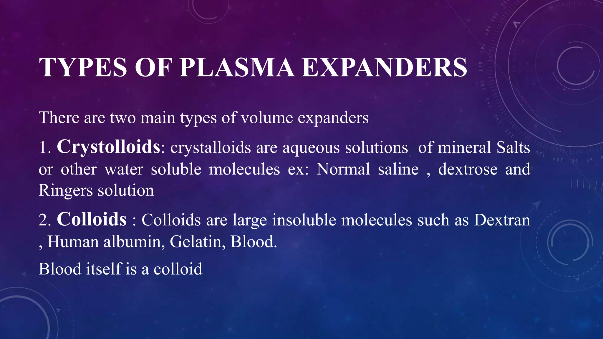 Pharmacology of Plasma expanders | PPTX