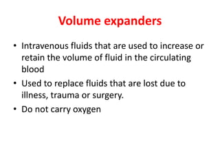 Plasma expanders.pptx