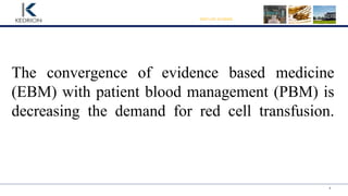 Plasma for fractionation and Patient Blood Management. | PPTX