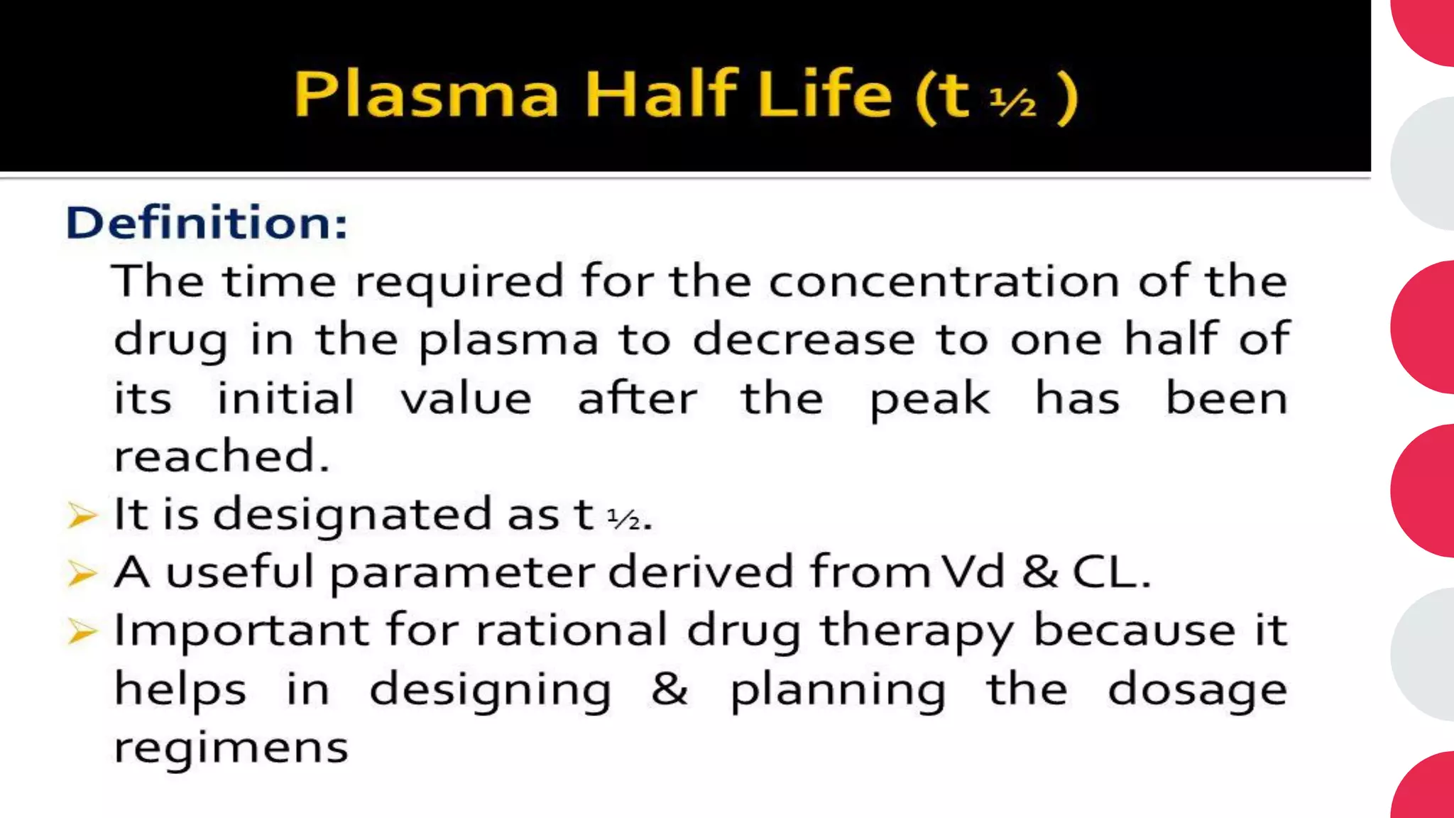 plasma half-life,Excretion and clearance of drugs by Dr.Zeeshan Saif | PDF