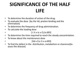 plasma half life by Dr FAHAD.pharmacology lecture .slideshare.pptx
