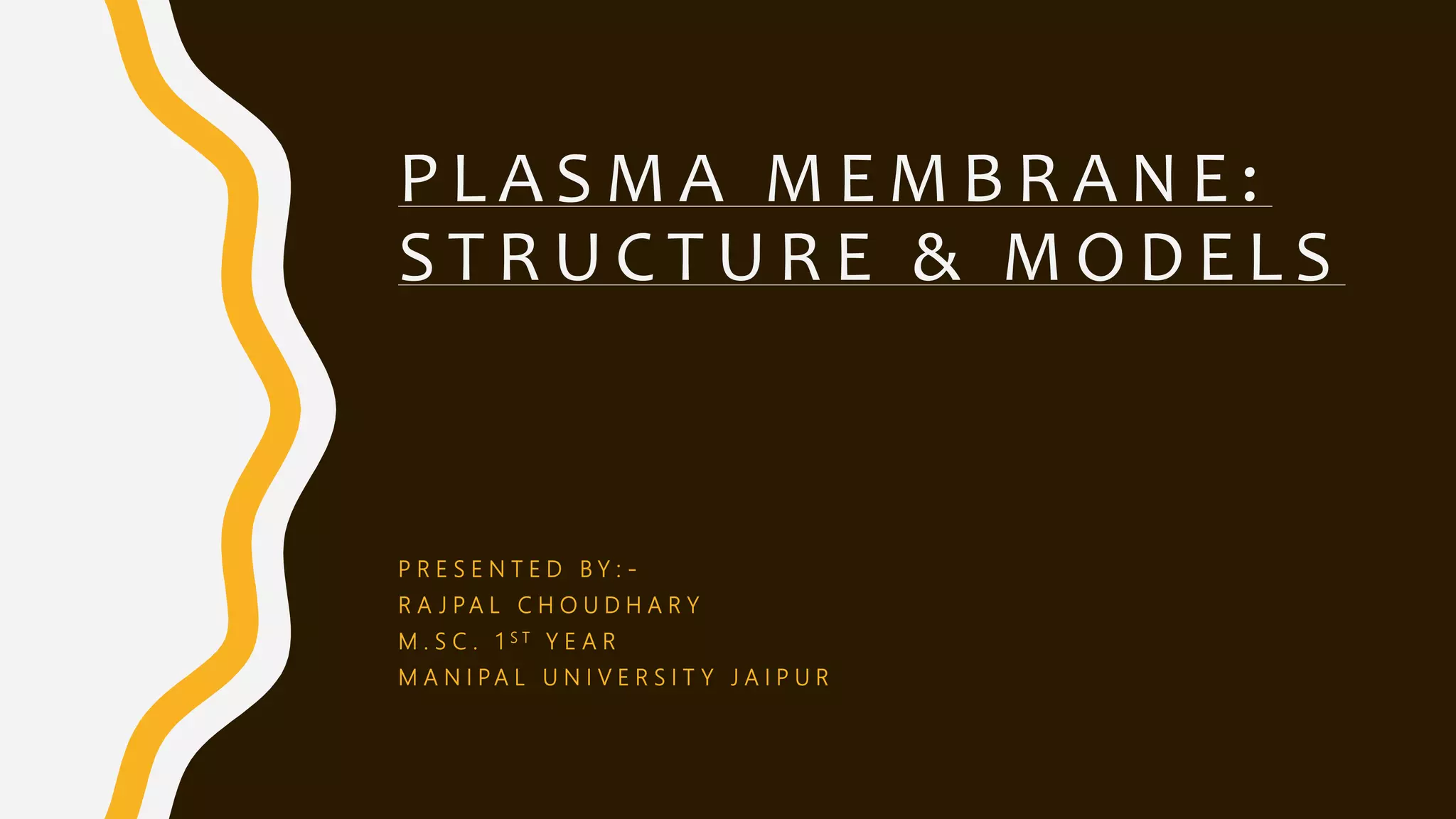 Plasma membrane | PPTX