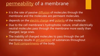 Plasma membrane | PPTX