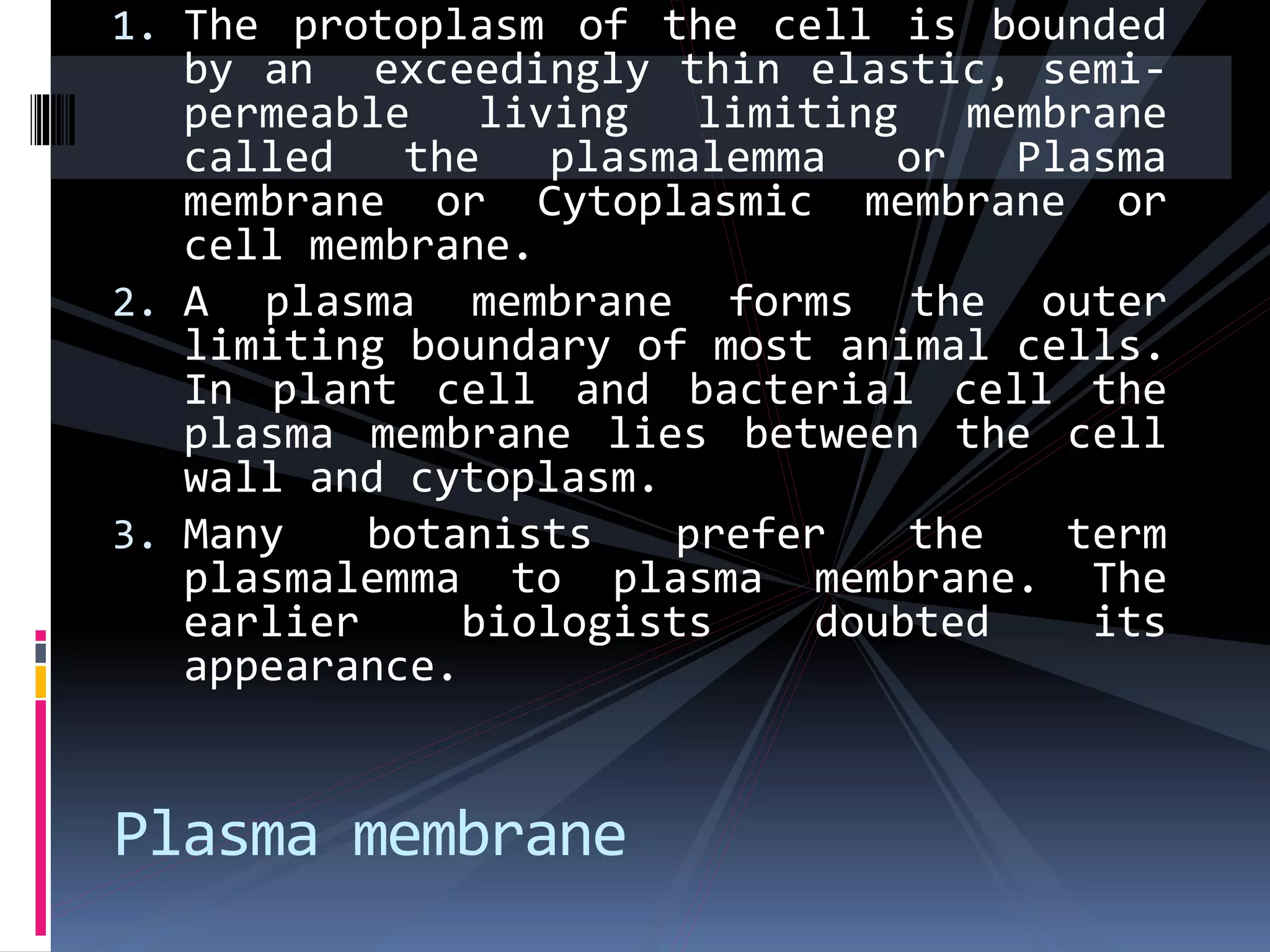 Plasmamembrane | PDF
