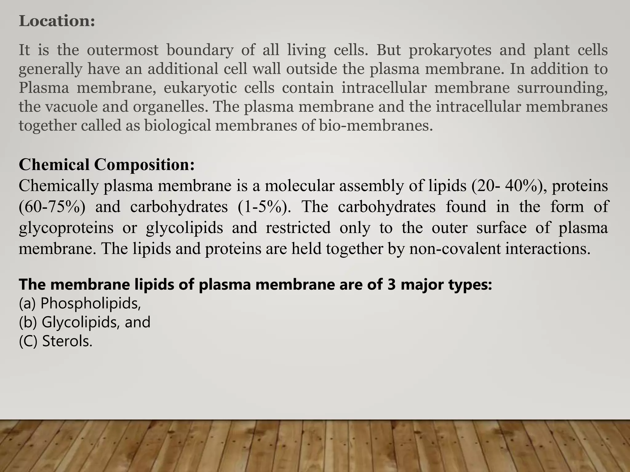 Plasma membrane | PPT