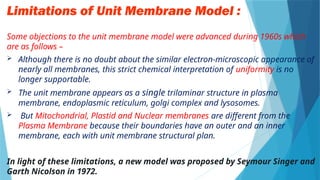 PLASMA MEMBRANE: models to describe its structure | PPT