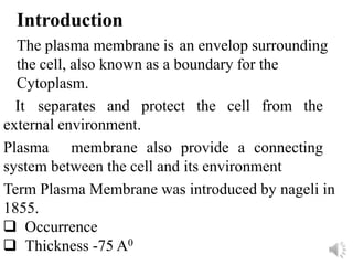 Plasma membrane and_transport system | PPT | Free Download