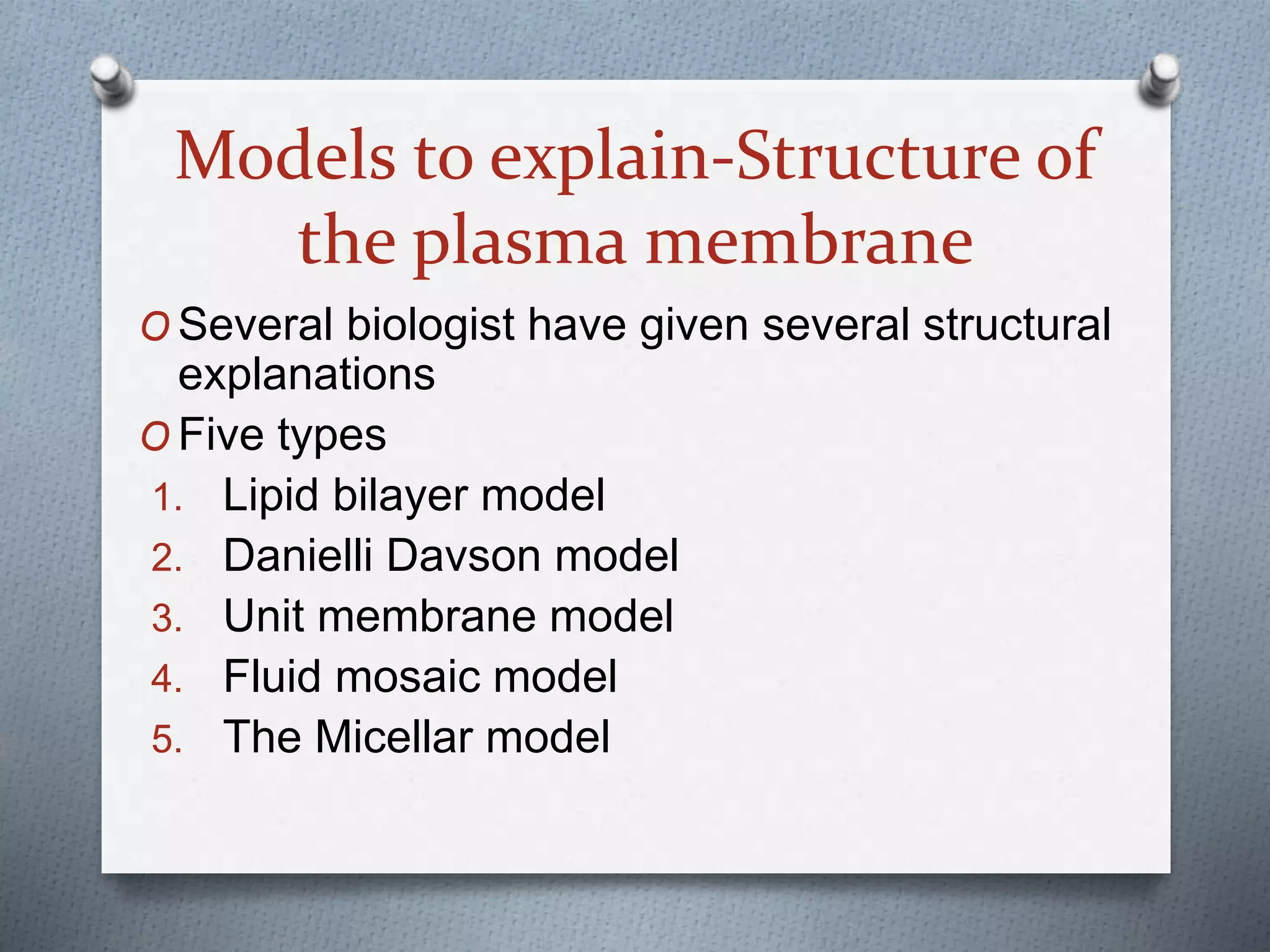 Plasma membrane structure | PPT