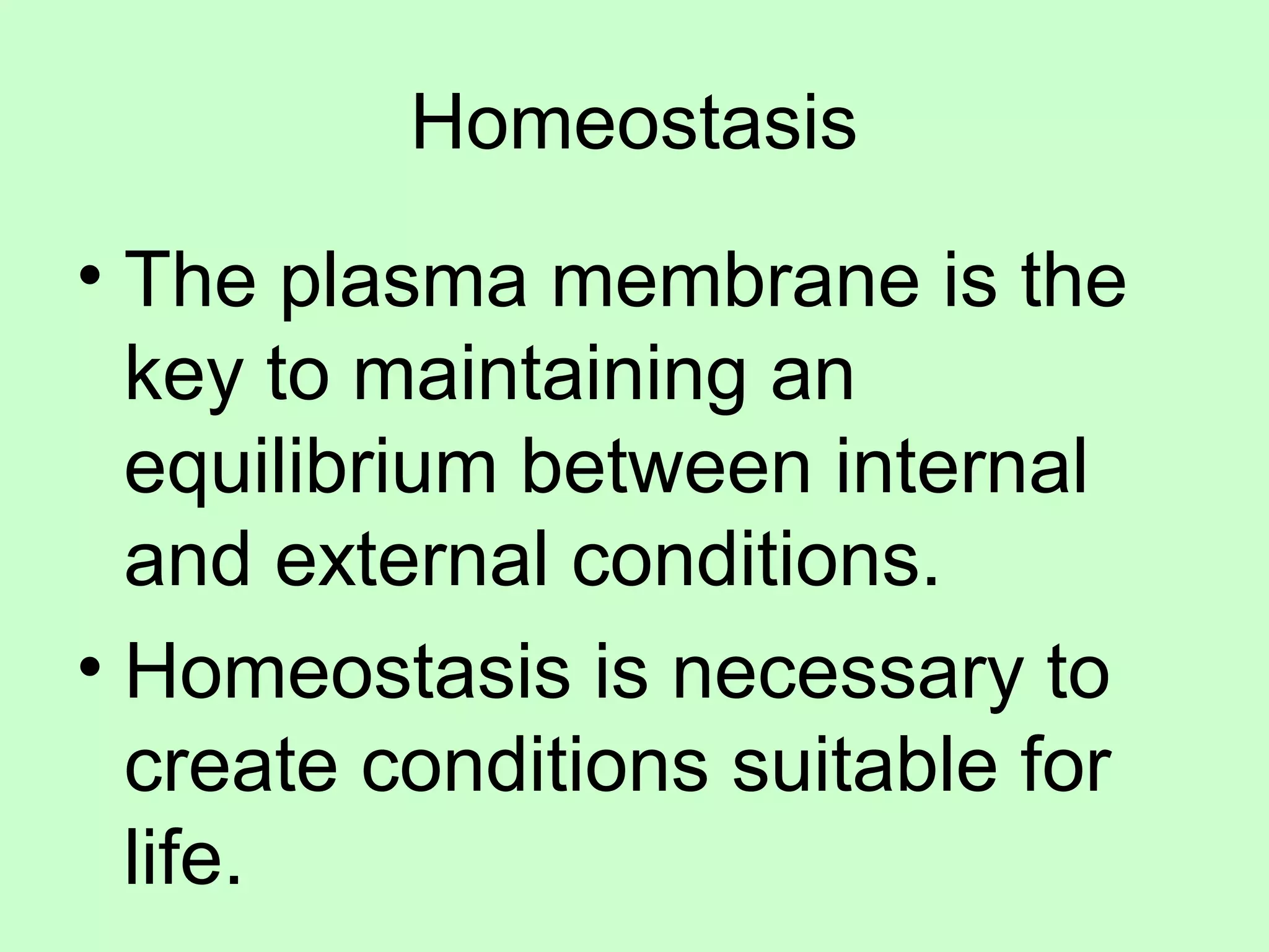 Plasma membrane notes (simple) | PPT | Chemistry | Science