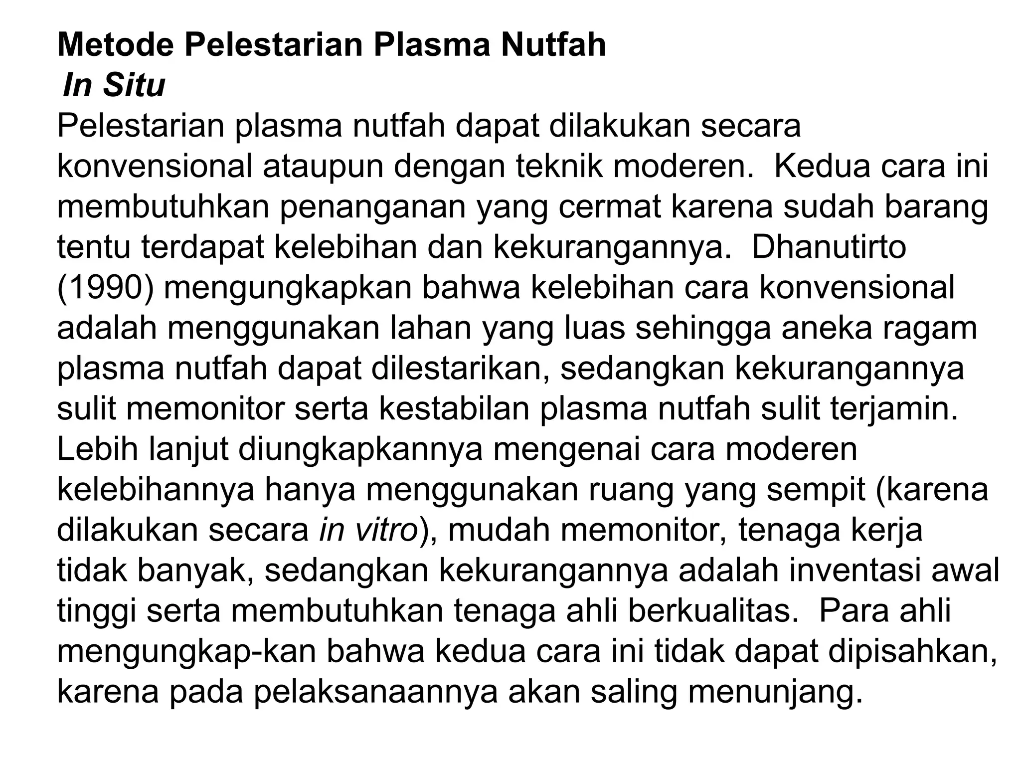 Pengertian dan Potensi Plasma Nutfah Tanaman | PPT