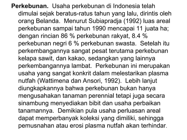 Pengertian dan Potensi Plasma Nutfah Tanaman | PPT