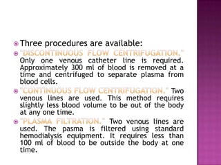 Plasmapheresis | PPTX