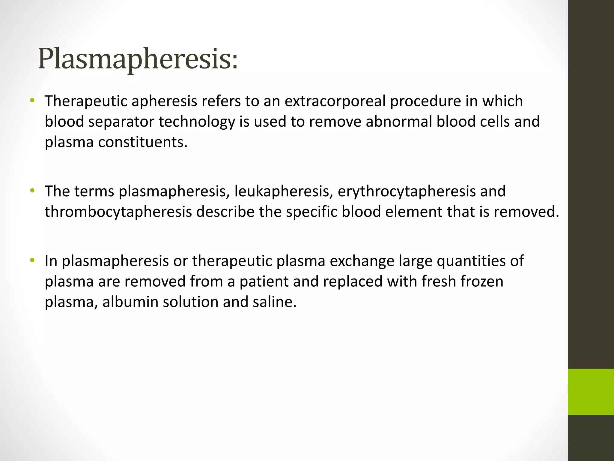 Plasmapheresis | PPTX