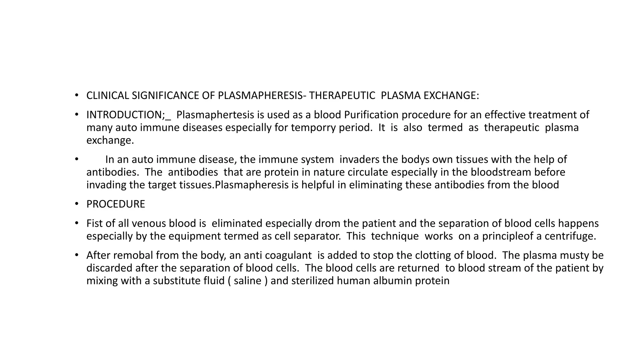 Plasmapheresis_ procedure_applicationspptx | PPTX