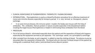 Plasmapheresis_ procedure_applicationspptx | PPTX