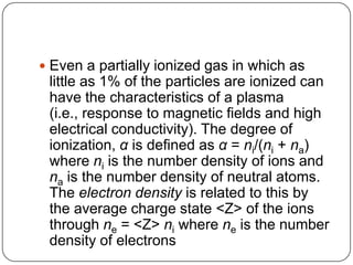 Plasma physics | PPTX