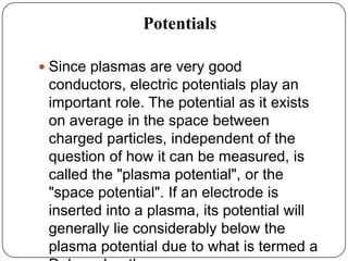Plasma physics | PPTX