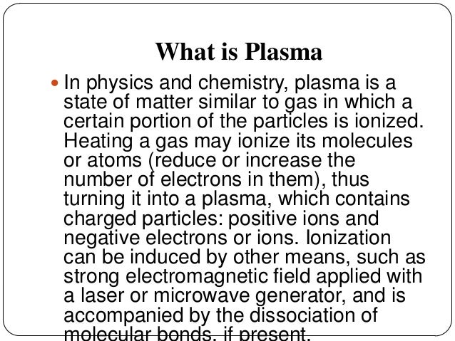 Plasma State Of Matter Definition