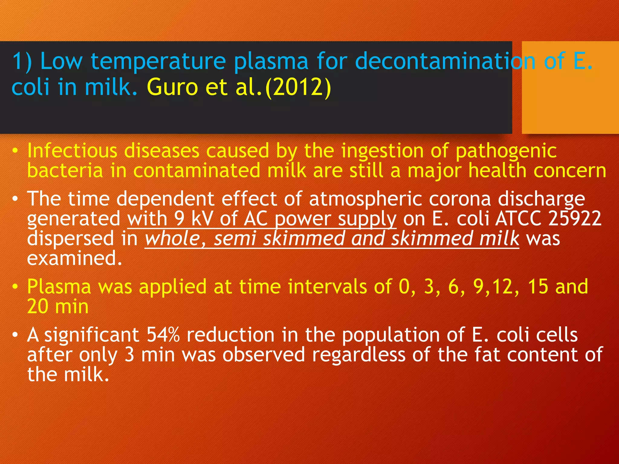 Cold Plasma processing | PPTX