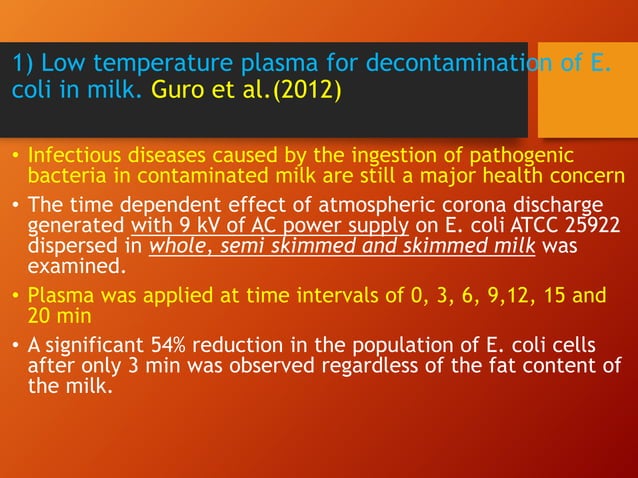 Cold Plasma processing | PPT