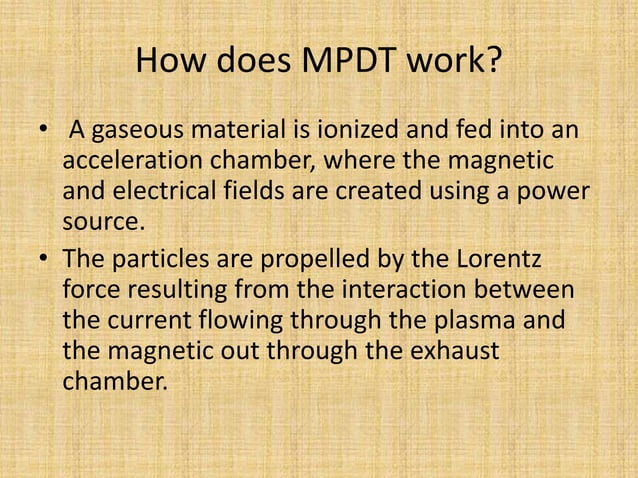 Plasma propulsion engine | PPTX | Physics | Science