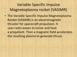 Plasma propulsion engine | PPTX
