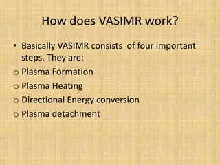 Plasma propulsion engine | PPTX