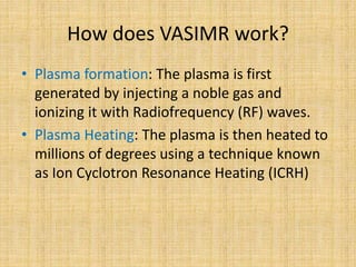 Plasma propulsion engine | PPTX
