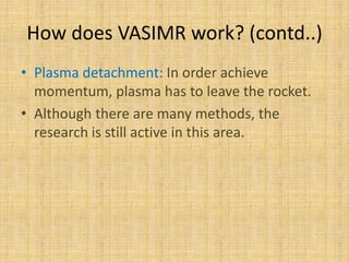 Plasma propulsion engine | PPTX