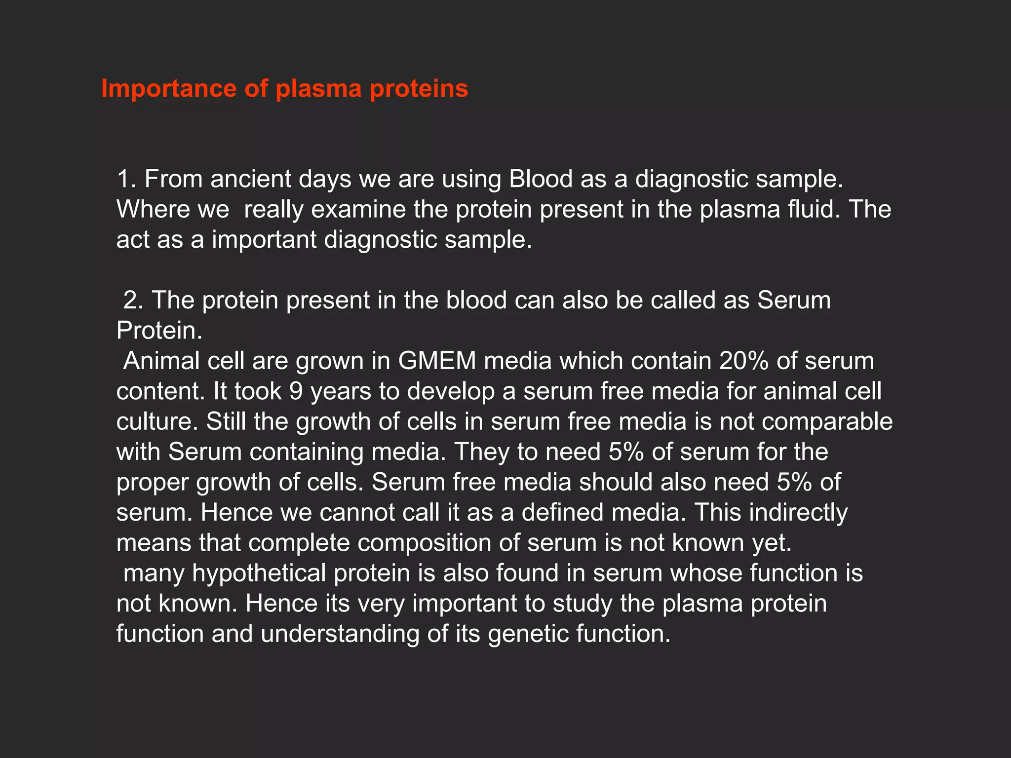Plasma Protein | PPT