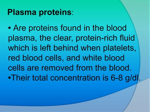 Plasma protein | PPT