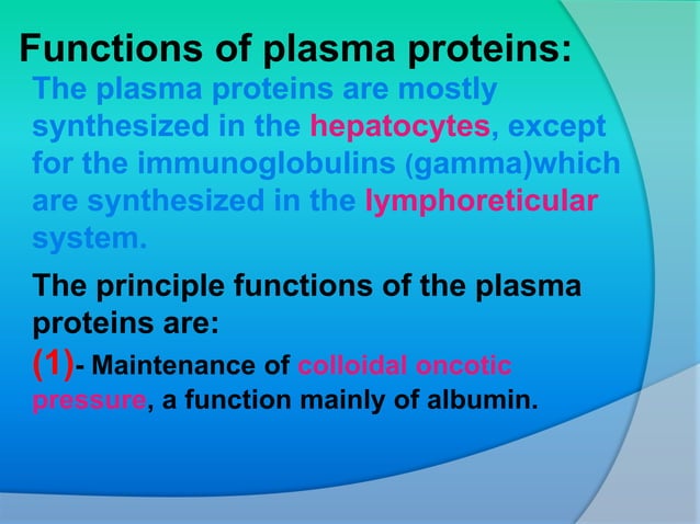 Plasma protein | PPT