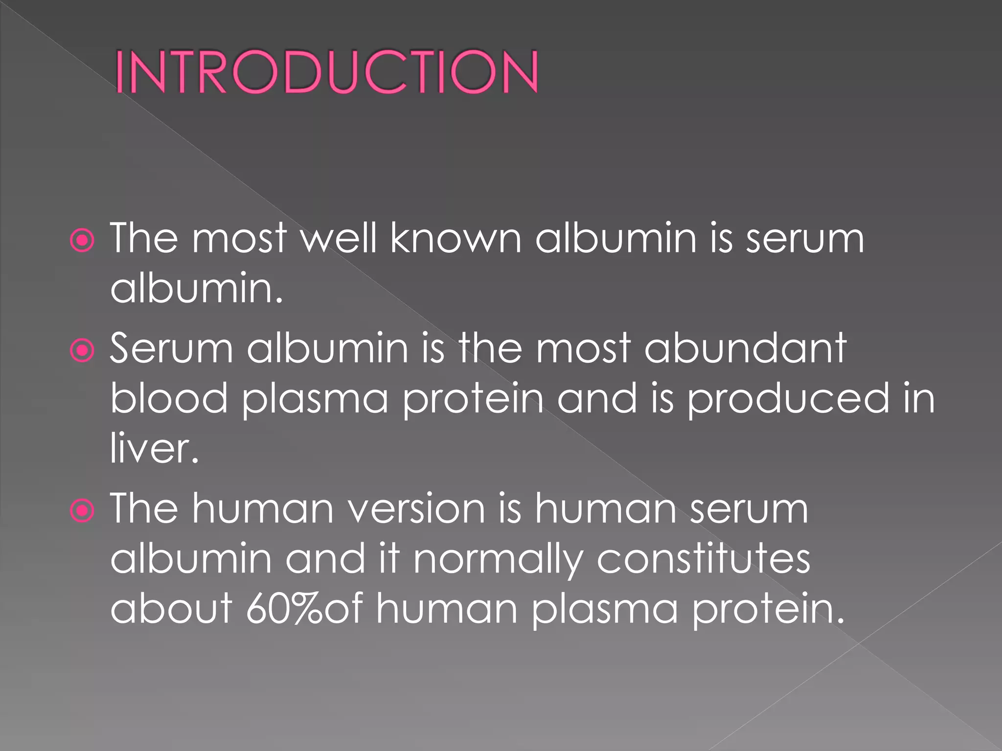 Plasma protein classification 1 albumin | PPTX | Blood Disorders ...