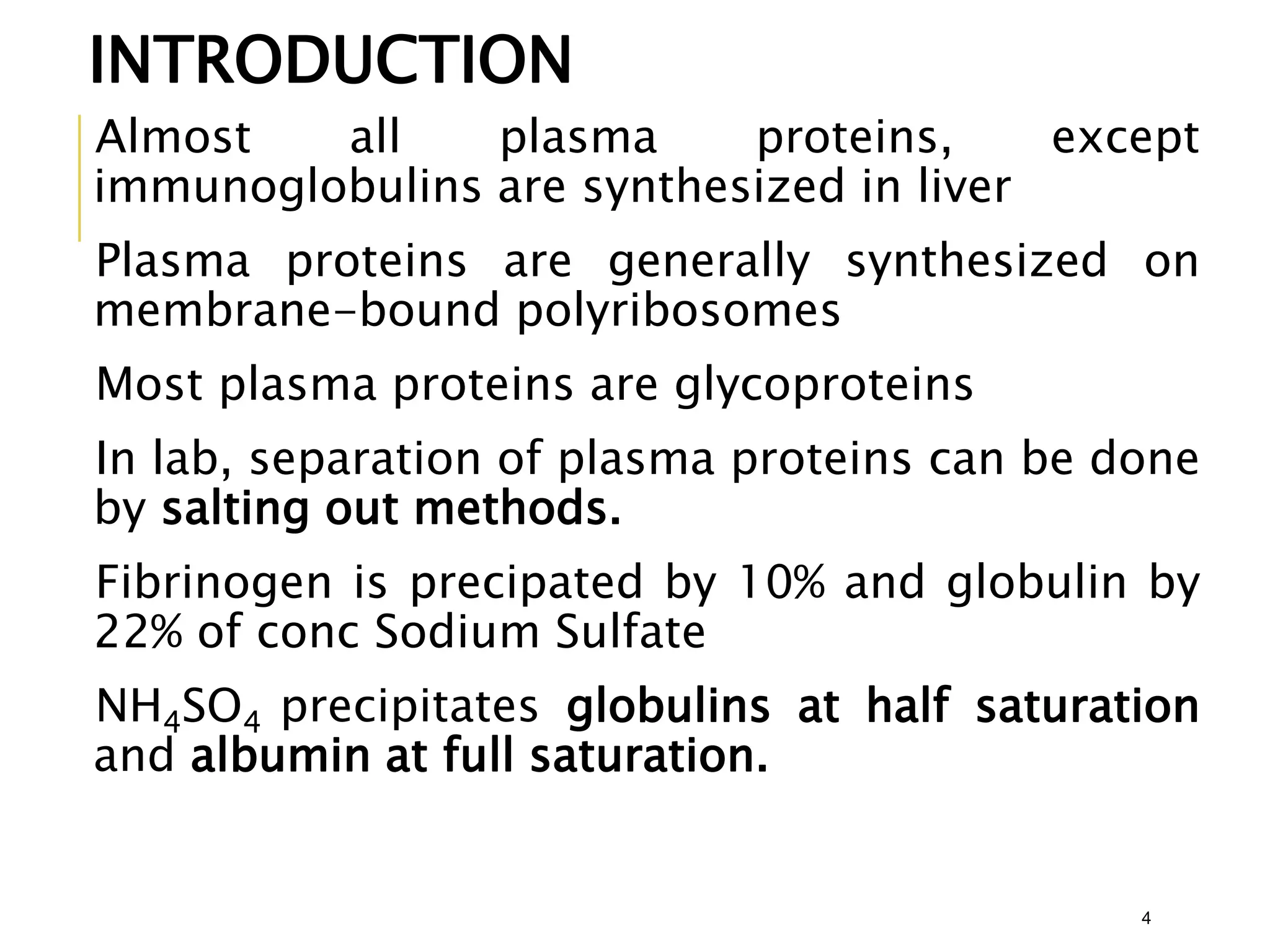 Plasma protein composition and function | PPTX