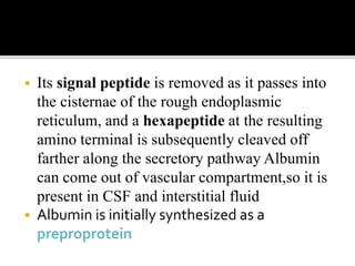 Plasma proteins | PPTX