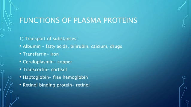 Plasma Proteins important and brief notes | PPT