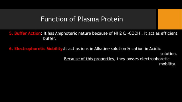 PLASMA PROTEINS full chapter contains properties,functions .. | PPT