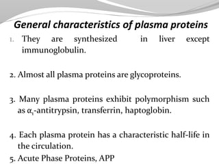 Plasma proteins class | PPTX
