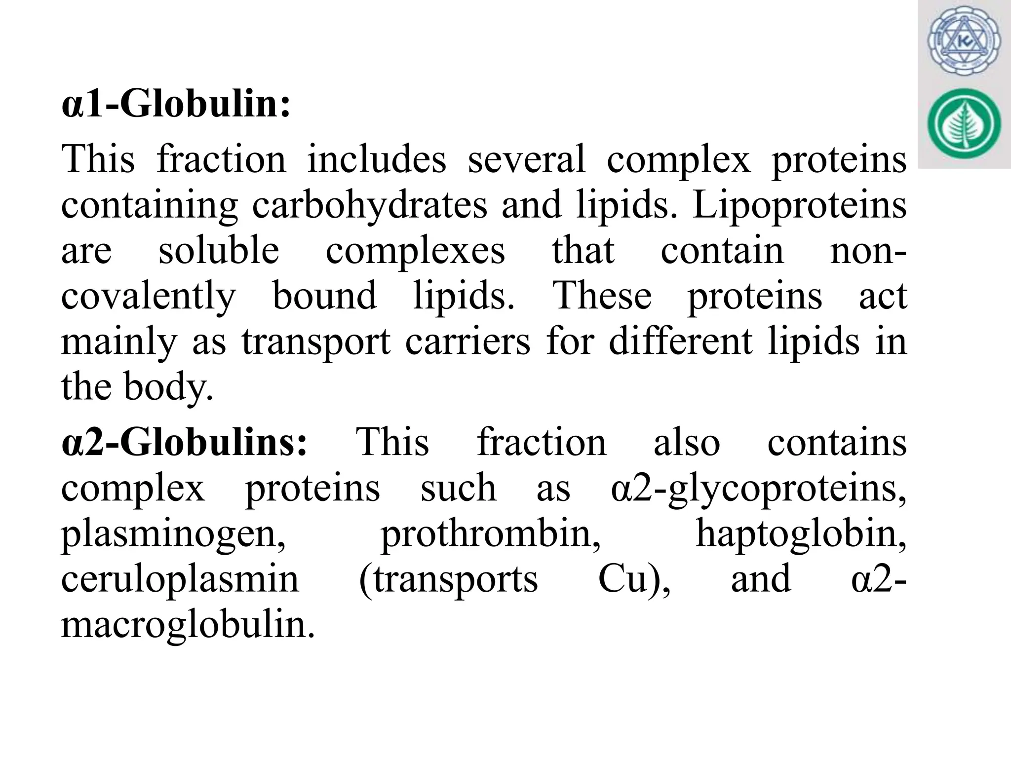Plasma proteins and their functions for Nursing .pptx