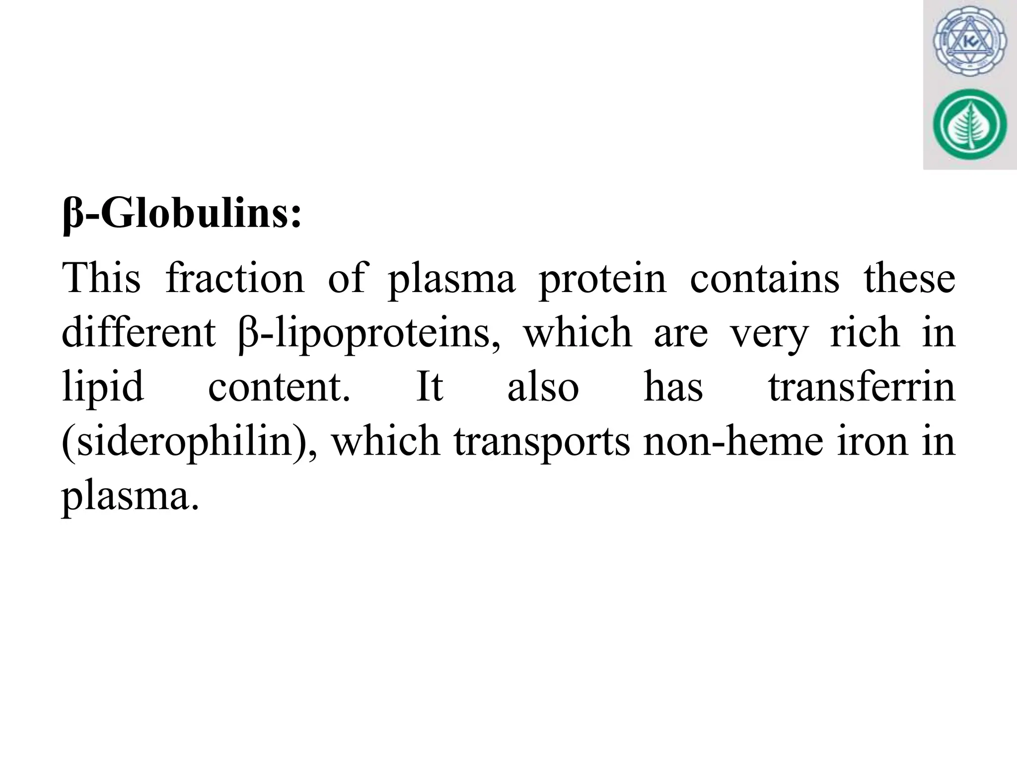 Plasma proteins and their functions for Nursing .pptx