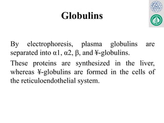 Plasma proteins and their functions for Nursing .pptx