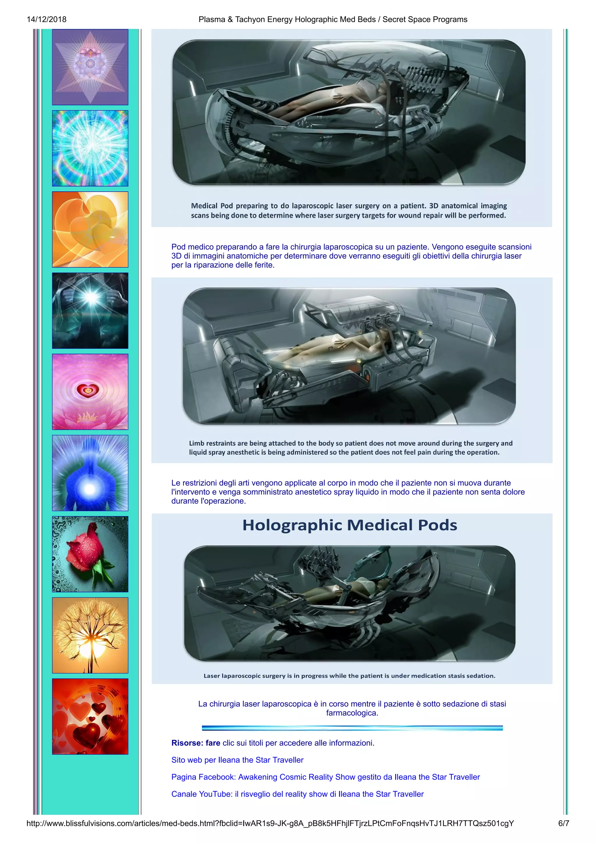 Plasma & tachyon energy holographic med beds secret space programs | PDF